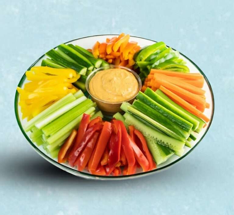 Vegetable & Hummus Platter | The Fruit Box Me